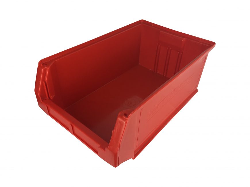 Plastic Storage Containers - Semi open front stackable storage containers